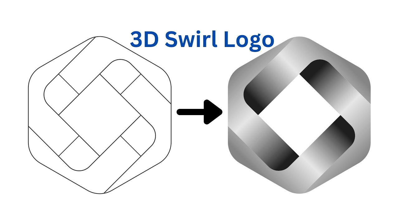 3D Swirl logo design in Corel Draw X6 - YouTube