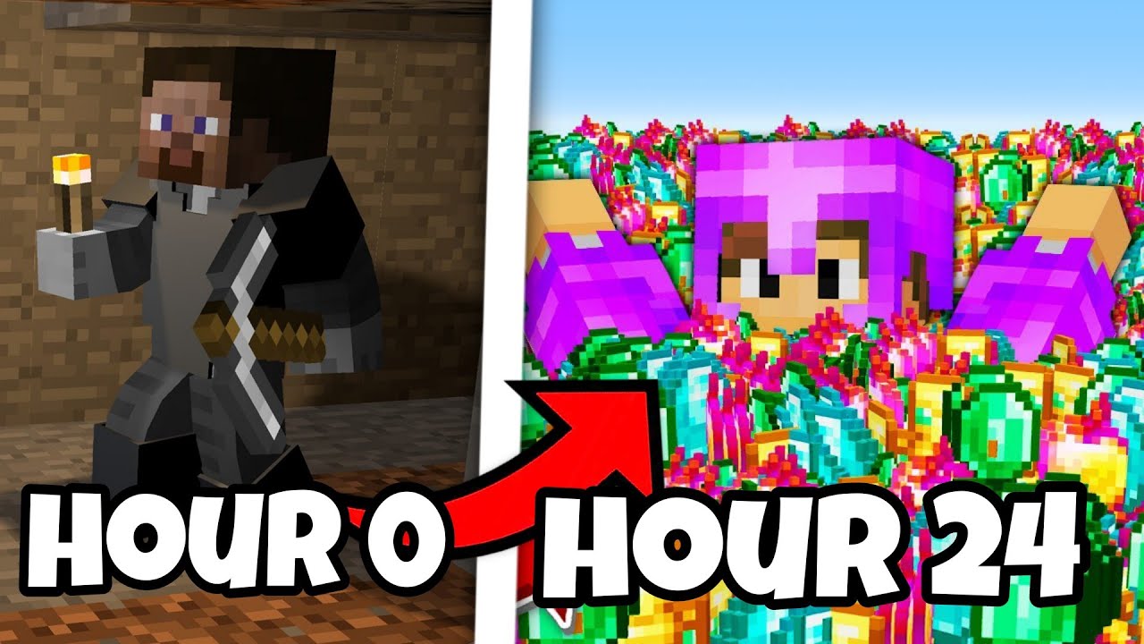 Spending *24 HOURS* in Minecraft 1.20 is So Difficult - YouTube