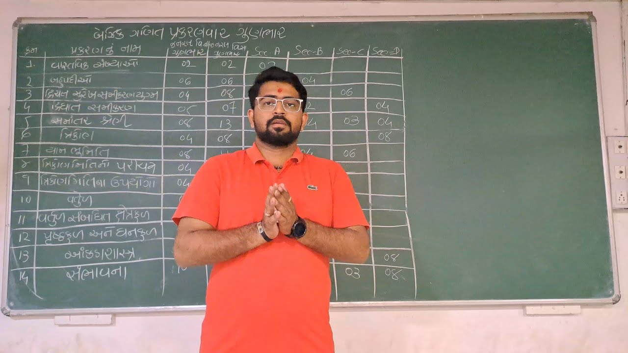 standard 10 basic maths blue print for gujrat board exam 2025 by ...