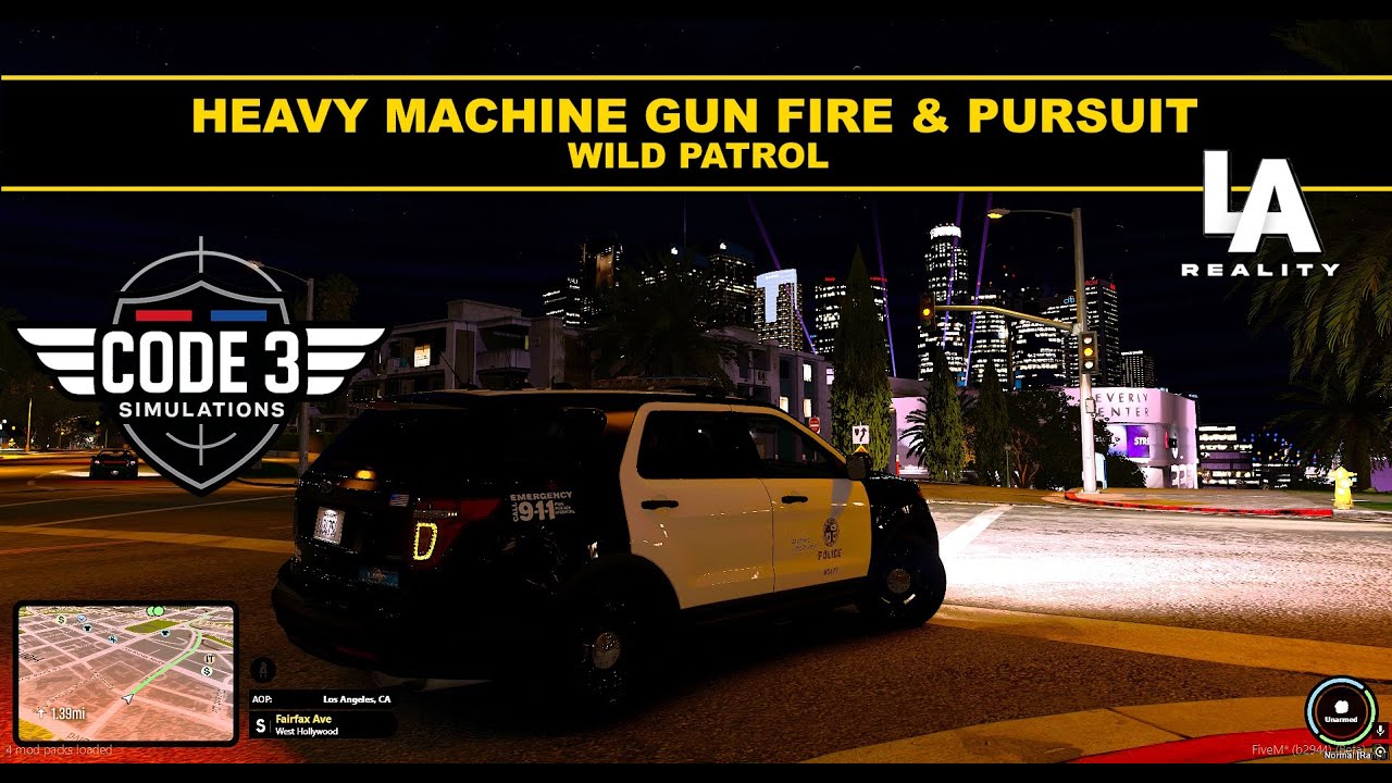 LA Reality RP | FiveM | Realistic LAPD Patrol | GTA 5 | Shooting ...