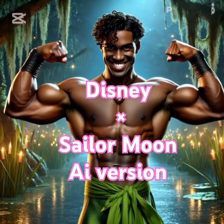 Disney × Sailor Moon #ai #aiart #male #muscle #abs #sailormoon #tiana # ...