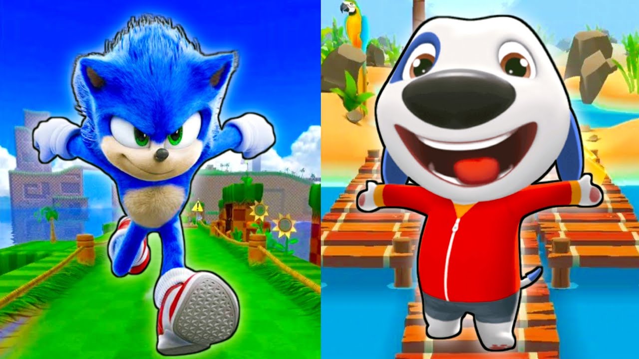 Movie Sonic Dash vs Hawaiian Hank Gold Run | vs All Bosses Zazz Eggman ...