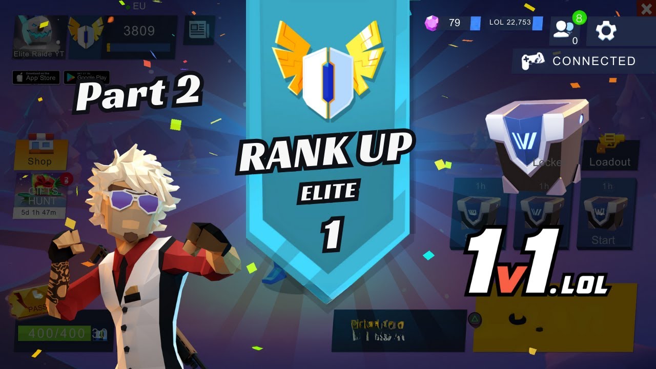 THE GRIND TO MAX RANK ELITE 1V1.LOL GAMEPLAY (Part 2) - YouTube