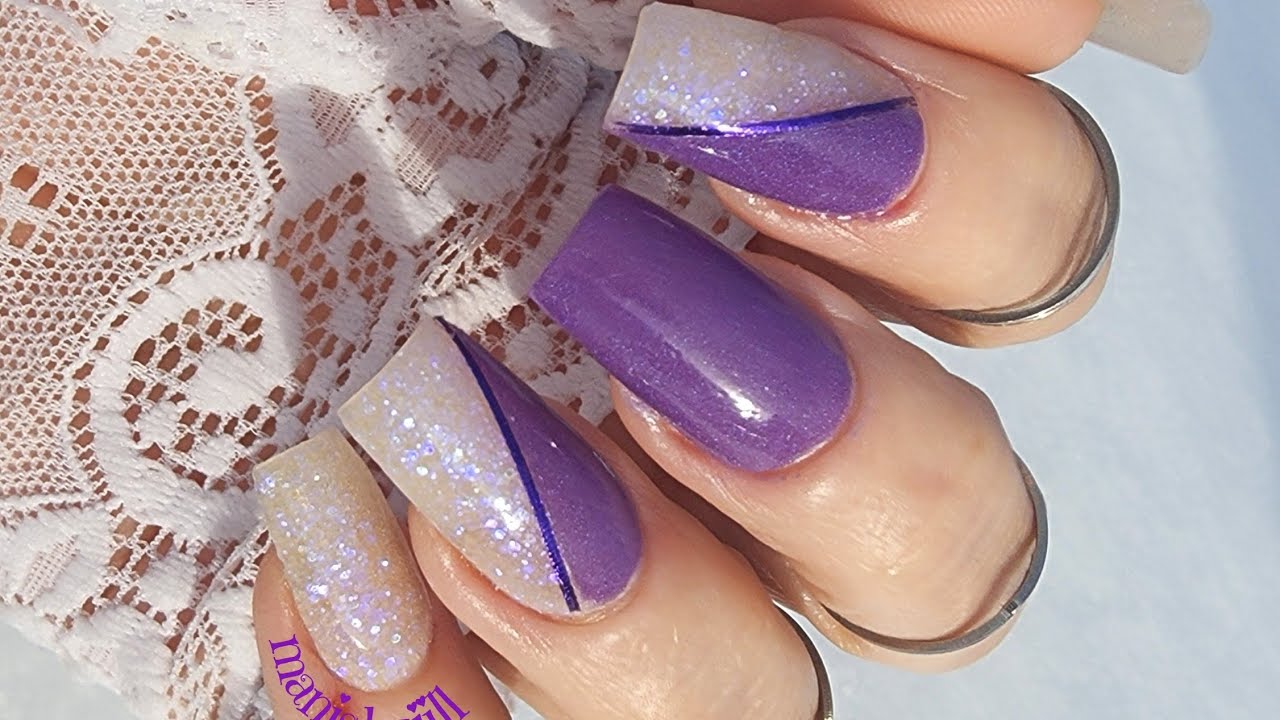 Color block dip nails with odorless liquids... - YouTube