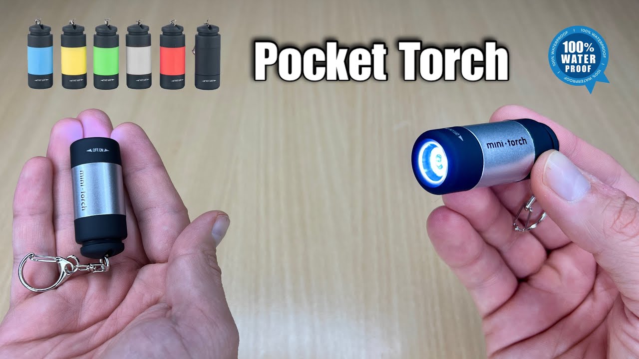 Mini Rechargable Waterproof Pocket Led Torch - YouTube