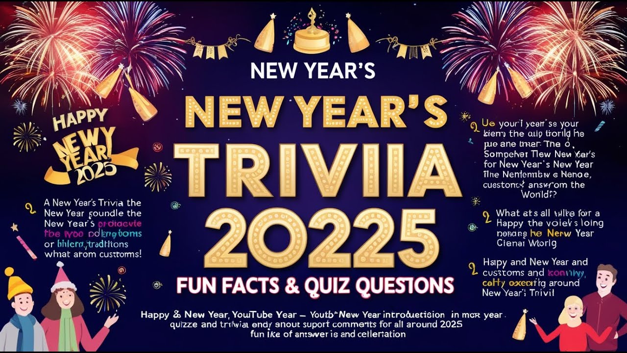 New Year's Trivia 2025 – Fun Facts & Quiz Questions - YouTube