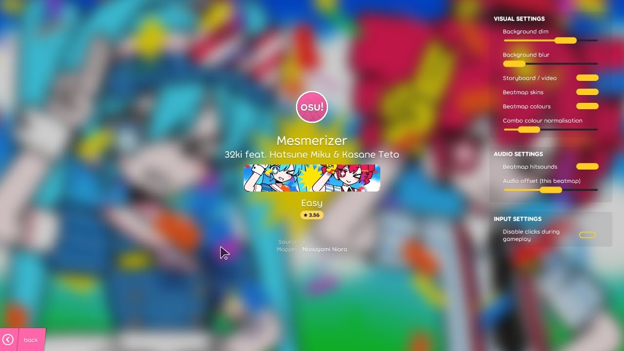 FNF Player plays OSU!MANIA (Mesmerizer-Map by Nasugami Niaro) - YouTube