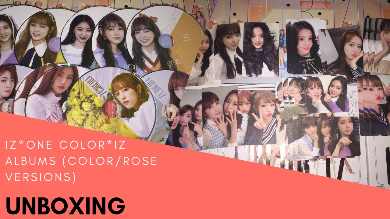 [UNBOXING] IZ*ONE Color*Iz Albums (Color/Rose Versions) - YouTube