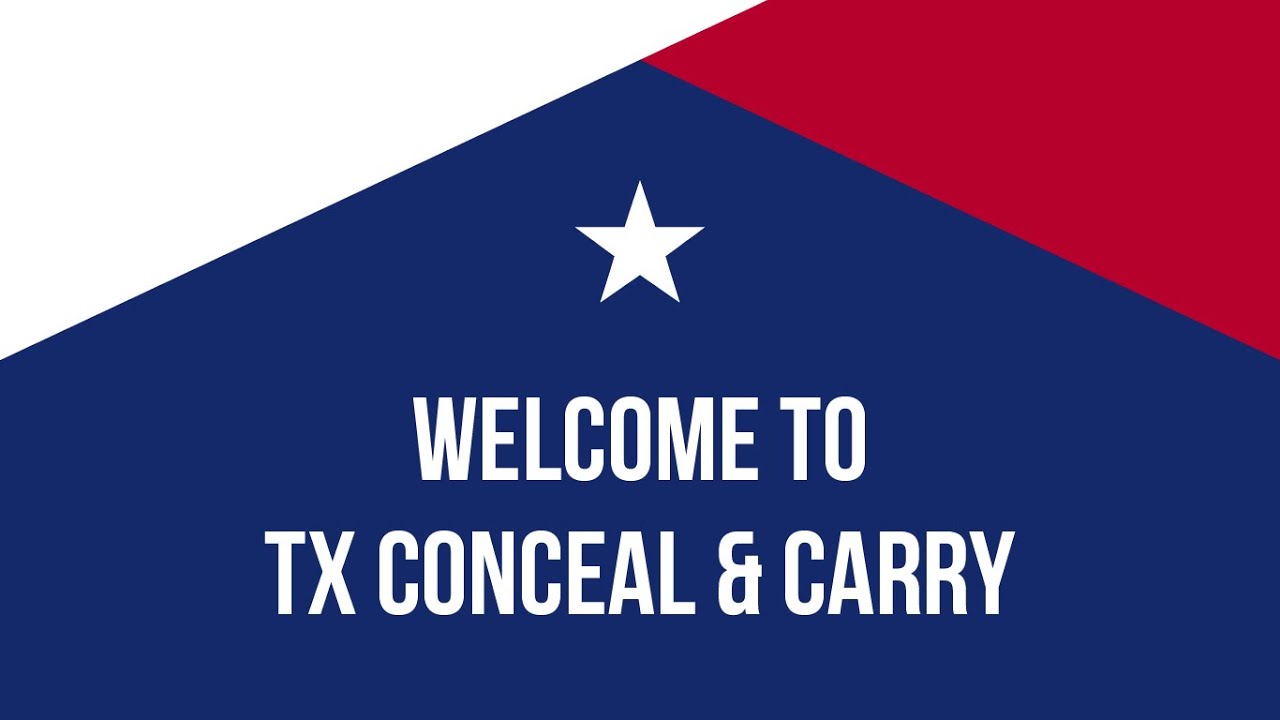 Welcome To TX Conceal and Carry - YouTube