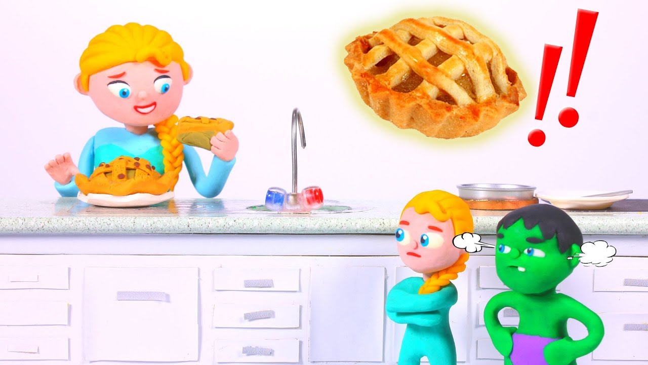 Kids Cooking An Apple Pie Cartoons For Kids - YouTube