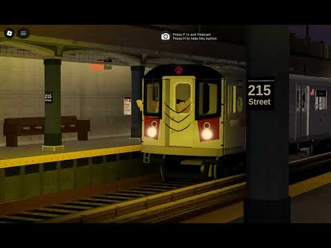 New York city subway Authomated: Railfanning at 215 Street Station R142 ...