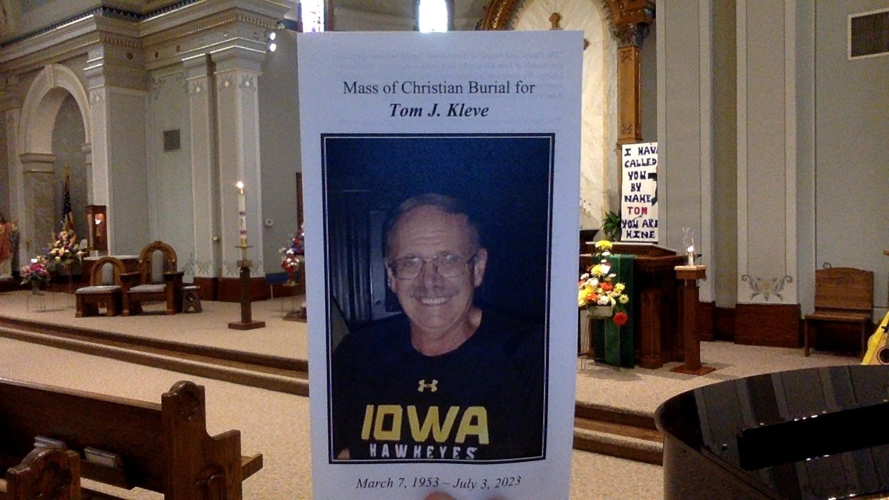 Mass of Christian Burial for Tom J. Kleve - YouTube
