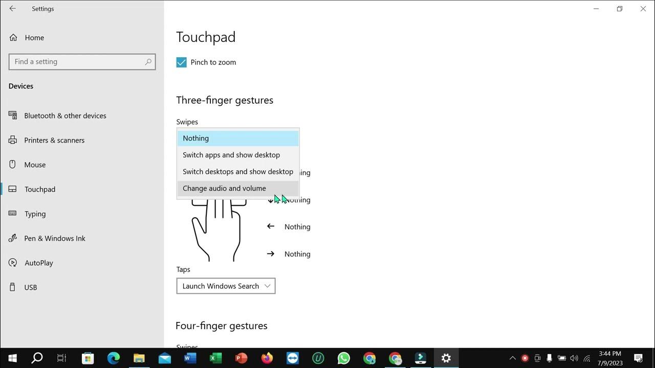 Three fingers settings in touchpad to your laptop - YouTube