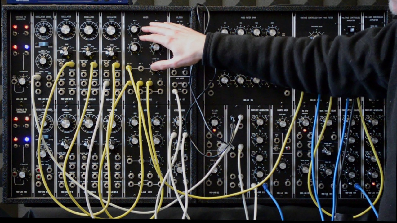Wooden Block synthesis, Mos Lab, Moog modular synthesizer, Behringer ...
