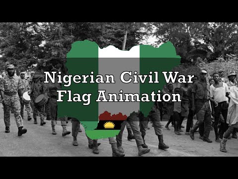 Nigerian Civil War Flag Animation - YouTube