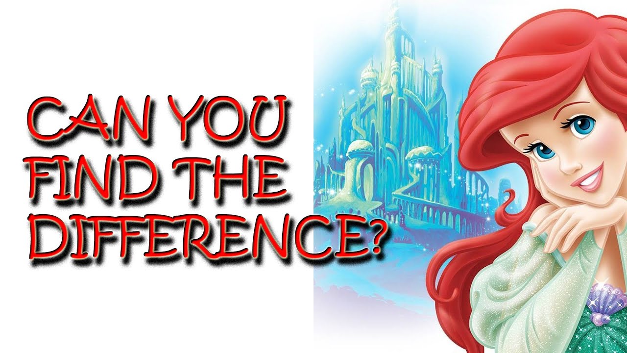 Spot the Difference in 30 seconds - Ariel - Disney Princess - YouTube