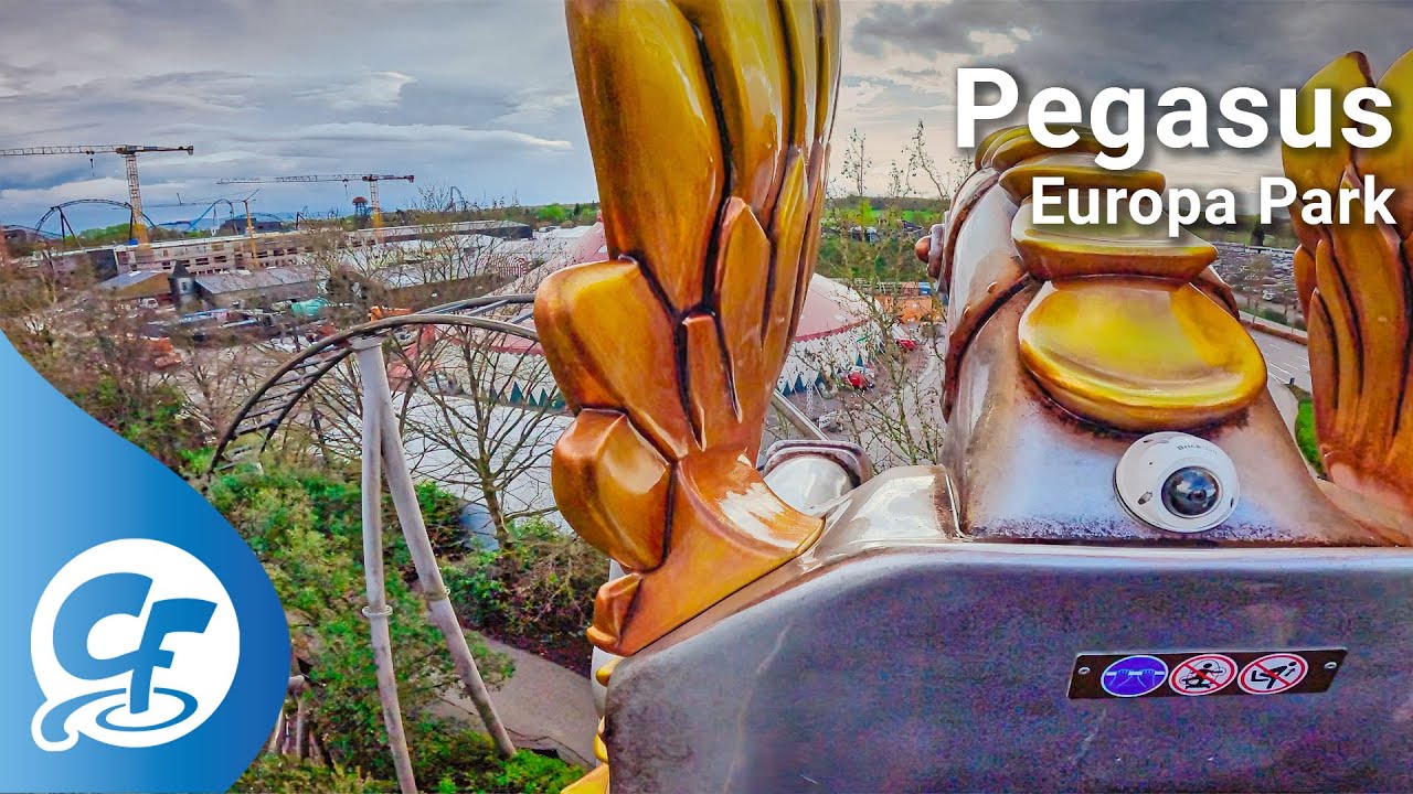Pegasus front seat on-ride 5K POV @60fps Europa Park - YouTube