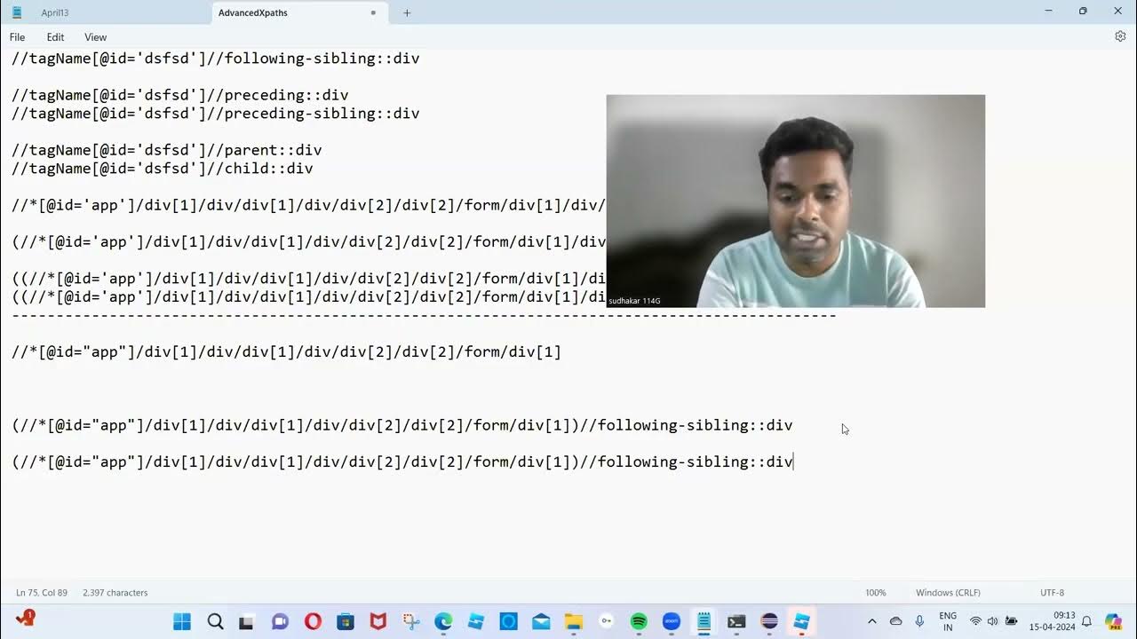 Xpaths Part1 Selenium Proxy Interview Support Sudhakar 91 9294052778 Youtube