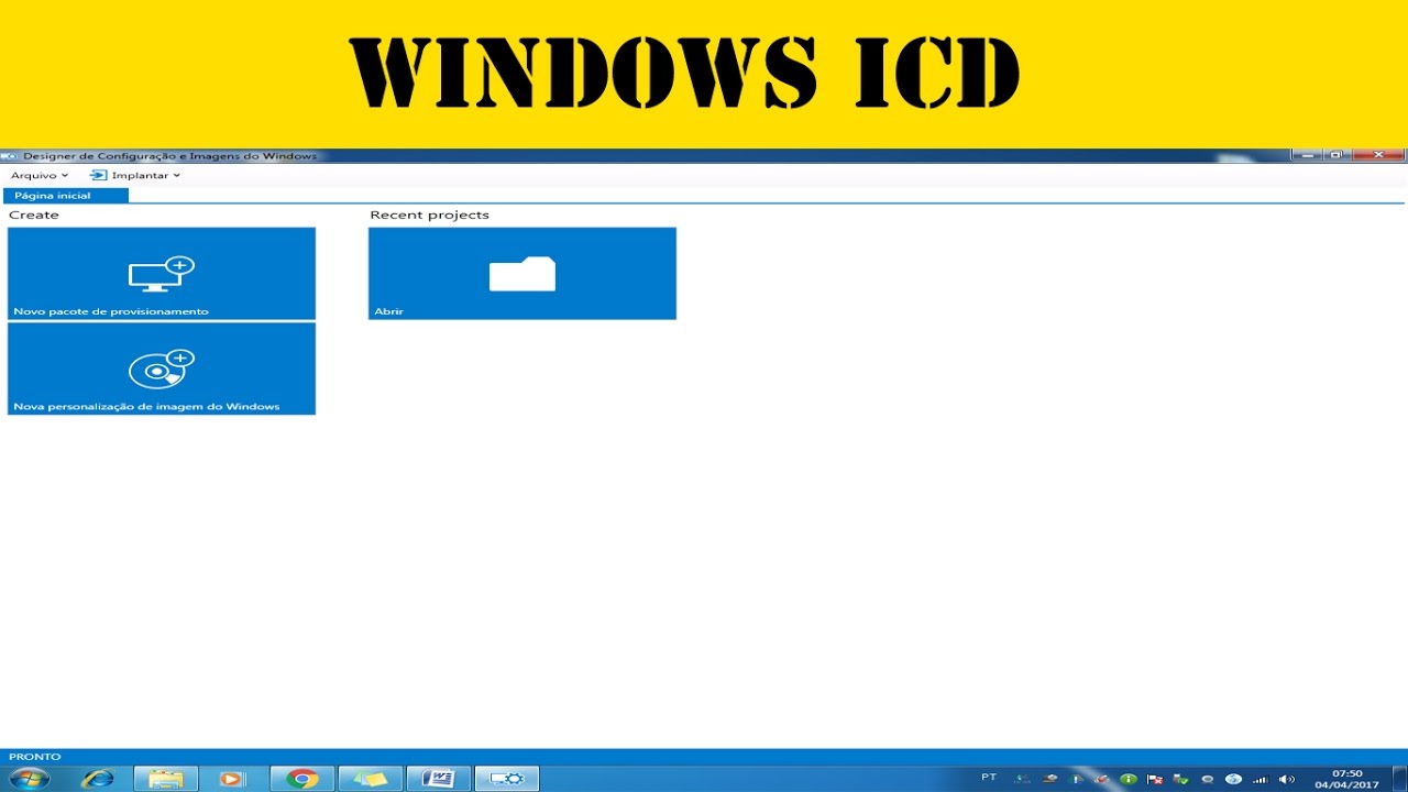 Windows ICD - Configuração e personalização de imagem do Windows 10 ...