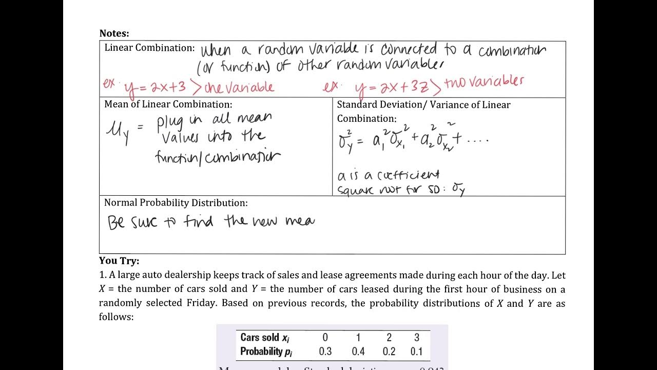 Combinations of Random Variables - YouTube