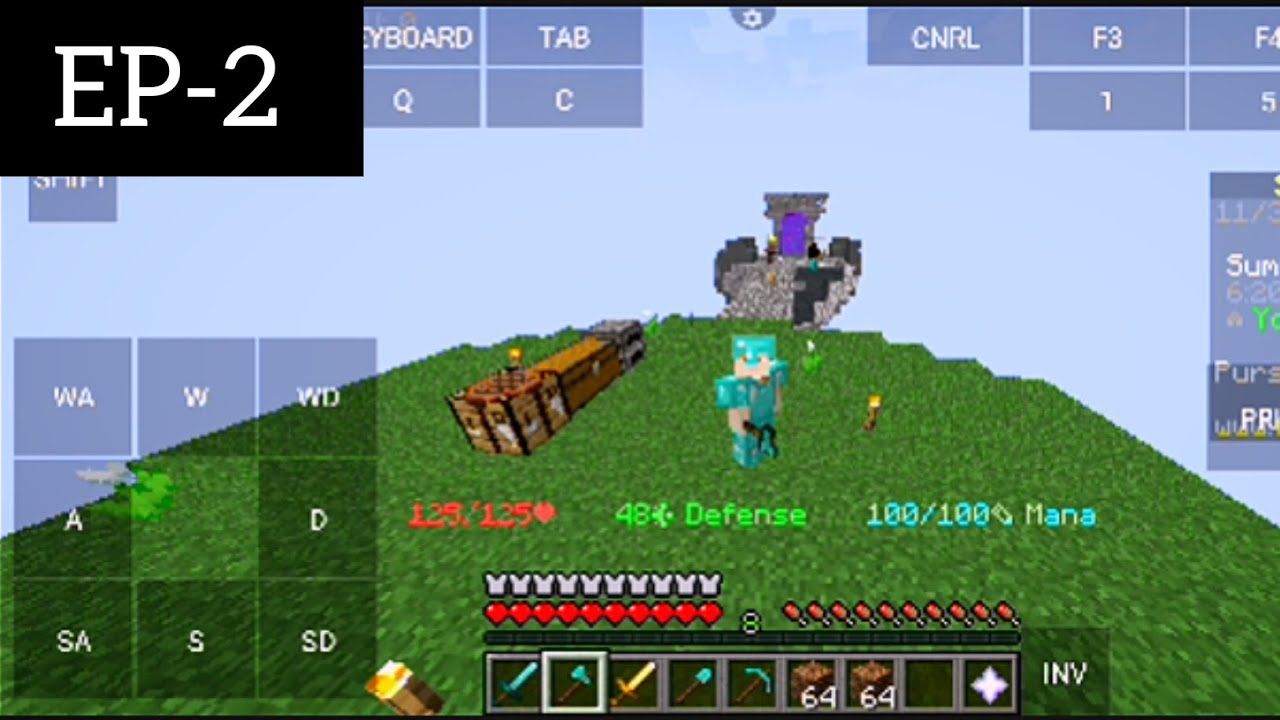 upgrading stats | Hypixel ( fake pixel ) | EP-2 | Minecraft | Java ...