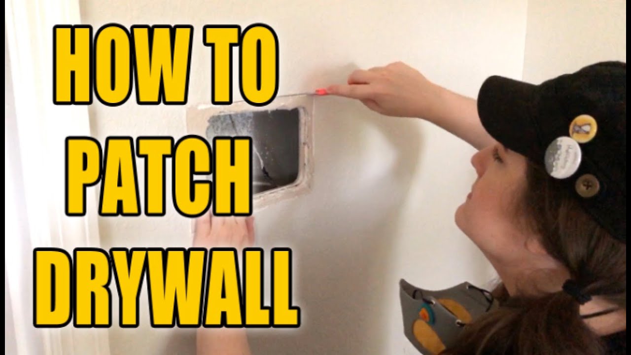 Drywall Patching 101 - YouTube