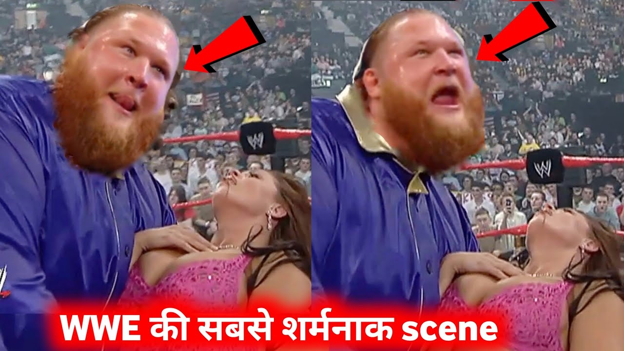 WWE की सबसे शर्मानक scene| unexpected moments caught on camera - YouTube