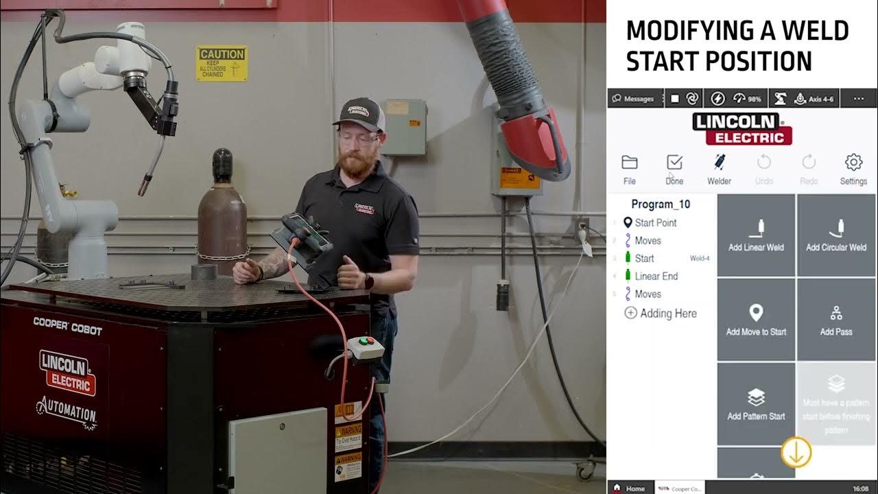 Cooper App – Modifying a Weld Start Position – Cooper™ Welding Cobot ...