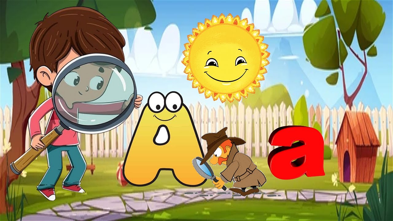 Letter Game | Find the Letter A and a | An educational video for kids ...