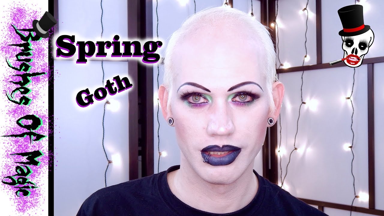 Spring Goth Makeup Tutorial | @brushesofmagic - YouTube