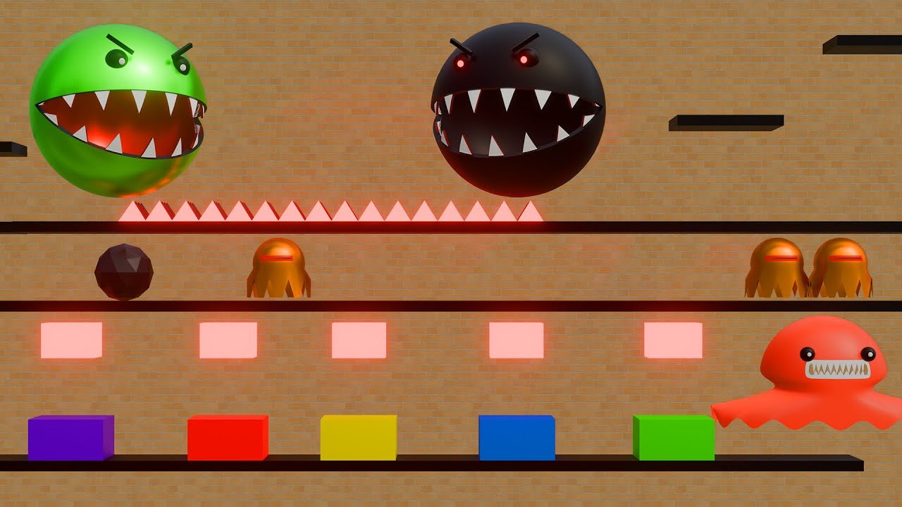 Pacman vs Water,Escape from Water - YouTube