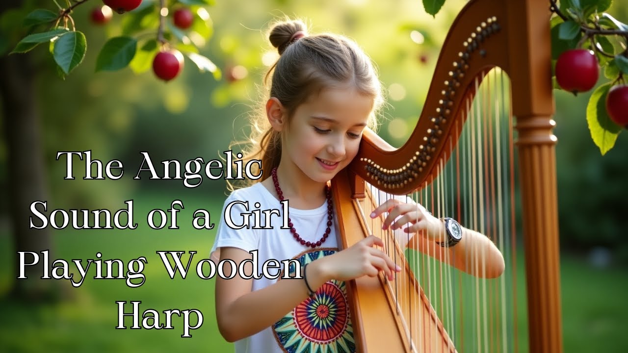 8. 🌿🌿The Angelic Sound of a Girl Playing Wooden Harp - YouTube