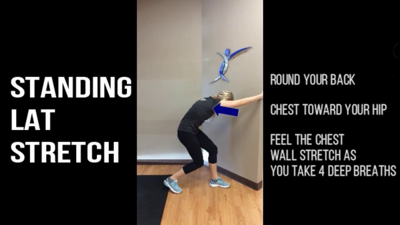 Standing Lat Stretch - YouTube
