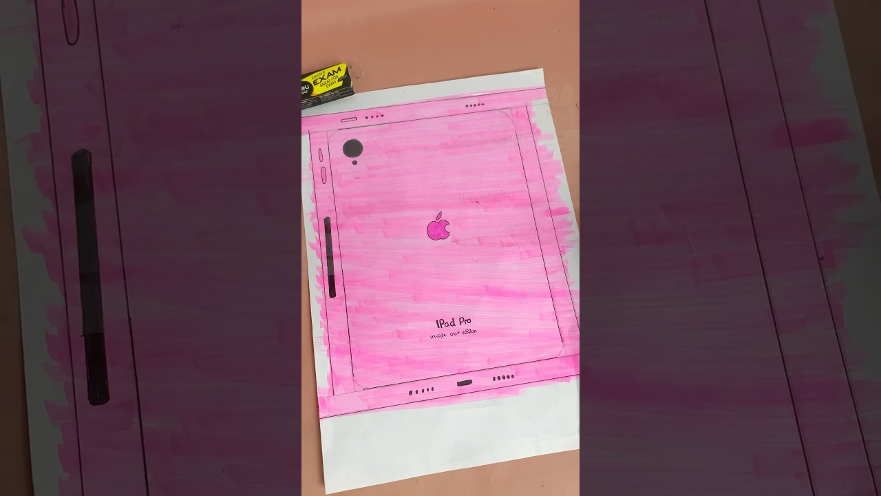 Paper diy Ipad pink tutorial #squishy #papersquisy #ipad #diy #art # ...