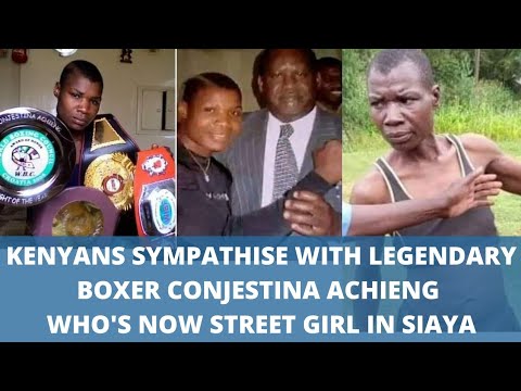 Wooi😪Kenyans Sympathise With Legendary Boxer Conjestina Achieng Who's ...