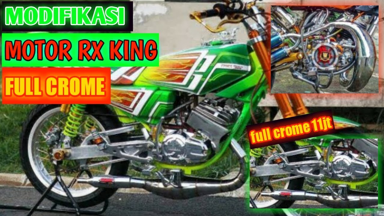 MODIFIKASI MOTOR RX KING TERBARU| FULL CROME🔥 - YouTube