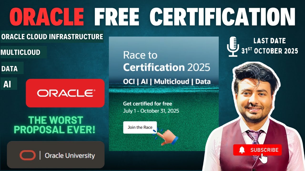 Oracle FREE Courses | Claim your ORACLE Free Certification | #oracle # ...
