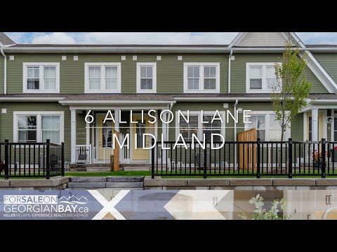 Brand New Townhome For Lease - 6 Allison Lane, Midland, ON - YouTube
