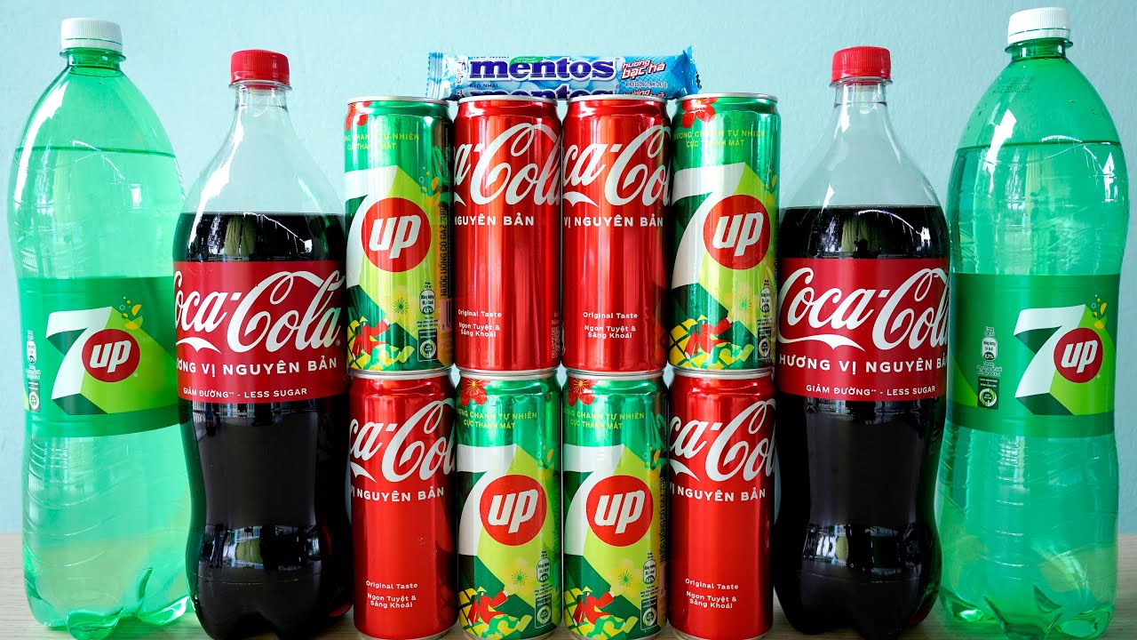 Hunt and make eruption with Coca Cola, Pepsi, Fanta vs soda and mentos ...