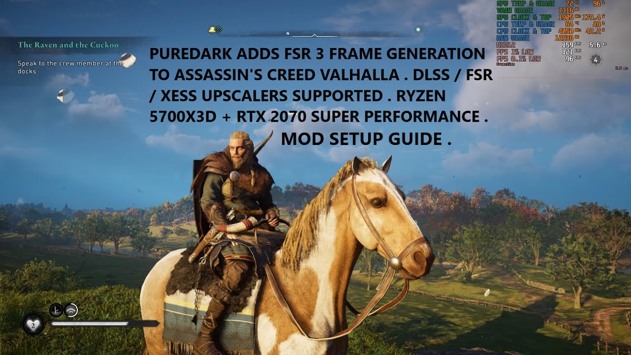 Assassin's Creed Valhalla DLSS 4 Upscaler + FSR Frame Generation ...