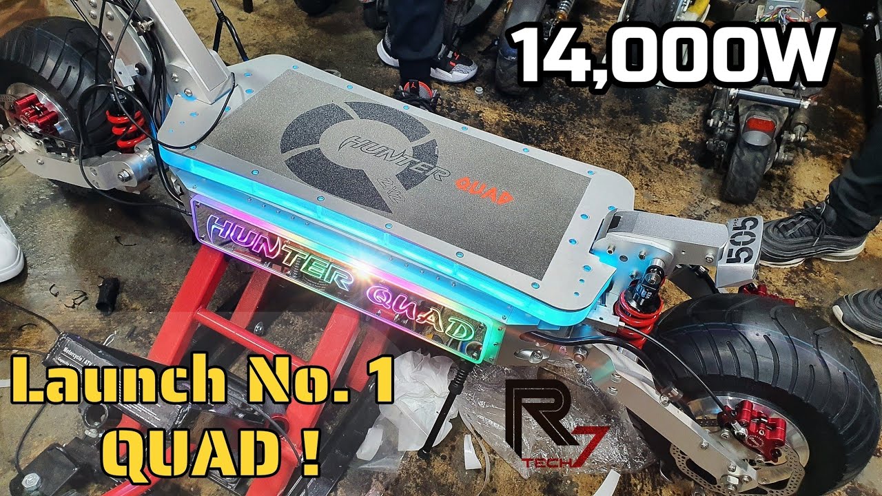 🛴[HUNTER QUAD] 🥇Factory No. 1 Driving Video / Electric hyper scooter ...