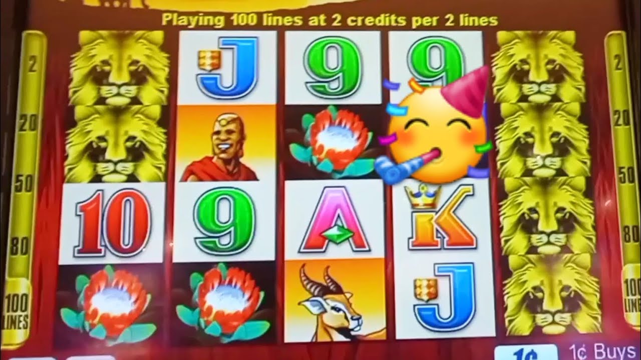 Vintage SLOTS | 100 LIONS BONUS 😎😎 - YouTube