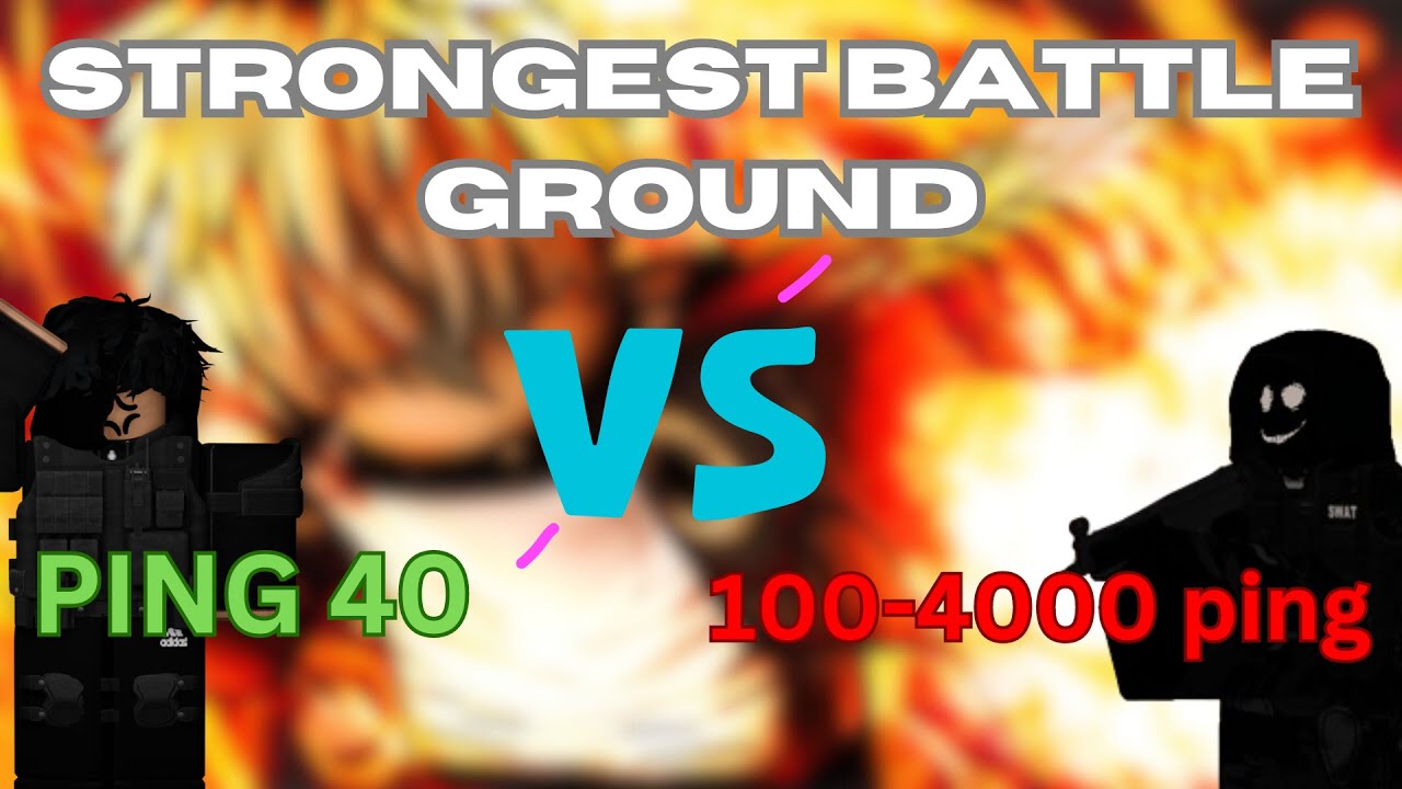 Low ping vs High ping-(ROBLOX) strongest battle grounds - YouTube
