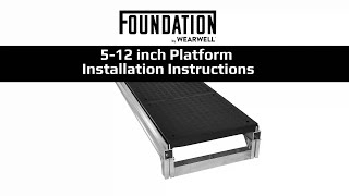 Wearwell Foundation Platform System Diamond-Plate 12Hx18Wx18L In. Kit