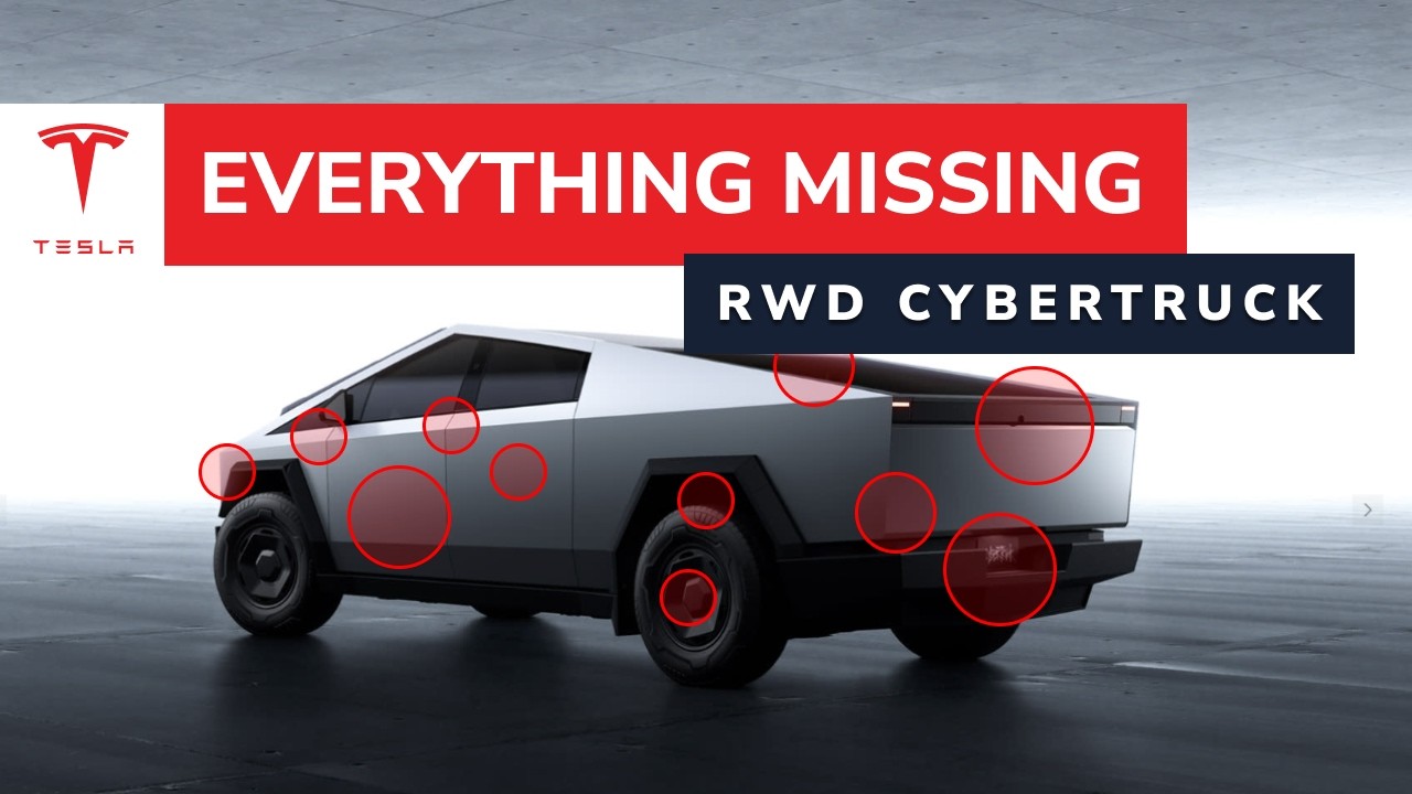Complete comparison of the new Long Range RWD Cybertruck vs. AWD ...