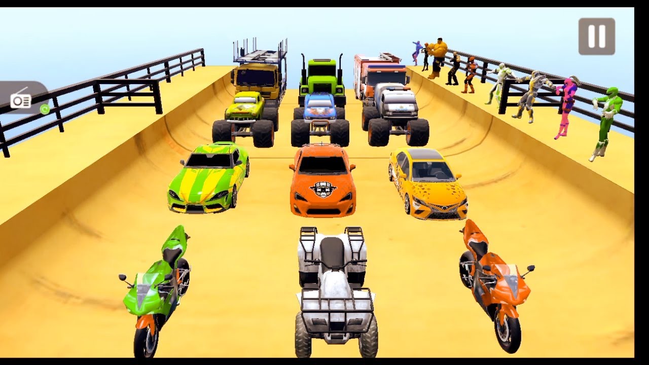Superhero Stunts Mode" Mega Ramp Car Stunt Best Android Gameplay - YouTube
