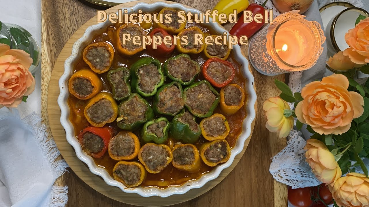 Delicious Stuffed Bell Peppers Recipe - A Flavor-Packed Meal! | Farida's Kitchen | - YouTube
