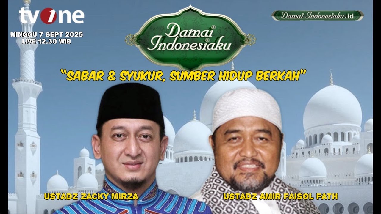 LIVE MINGGU 7 SEPT 2025, Ustadz Zacky Mirza, Ustadz Amir Faisol - YouTube