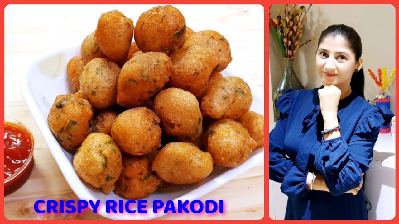 Crispy Rice Pakodi Recipe|| Rice Bajji recipe ||Chawal ke Pakore recipe ...
