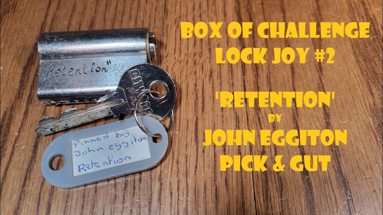 Box of Challenge Lock Joy #2 - 'Retention' by John Eggiton - Pick & Gut ...